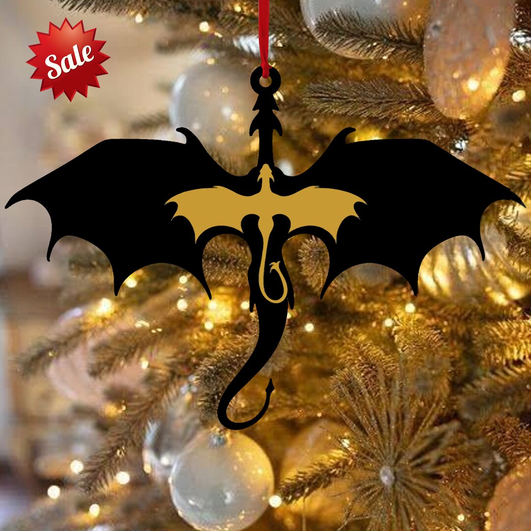 Fourth Wing Ornament Fourth Wing Dragon Christmas Merch - Etsy