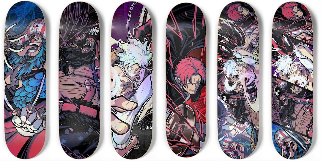 One-piece Skateboard Deck Four Emperors - Etsy