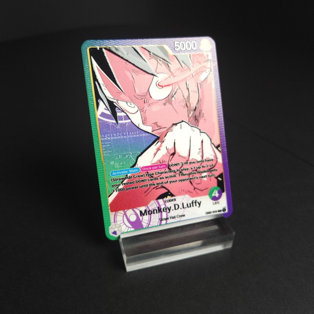 One Piece Card Game Custom Leader EB02 Purple/green Monkey.d.luffy - Etsy