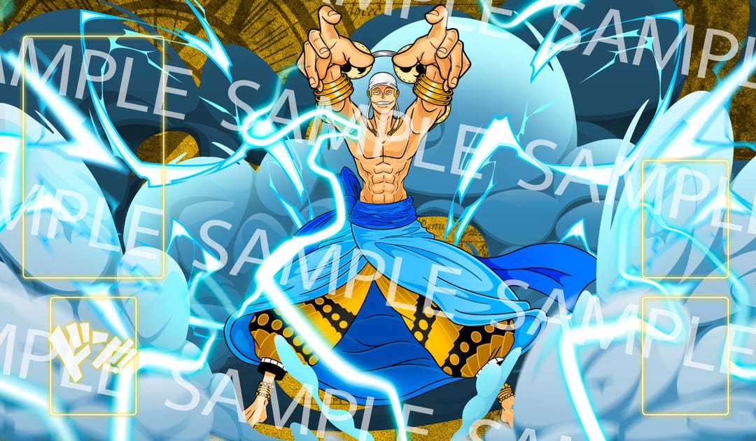 One Piece Playmat Enel - Etsy