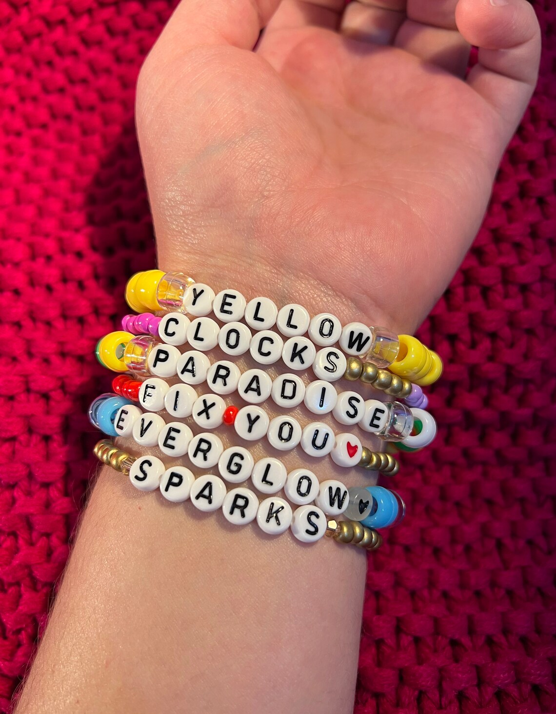 Coldplay Friendship Bracelets 6 Pack - Etsy