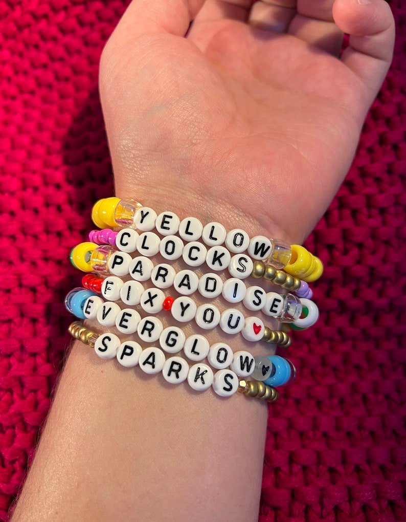 Coldplay Friendship Bracelets 6 Pack - Etsy
