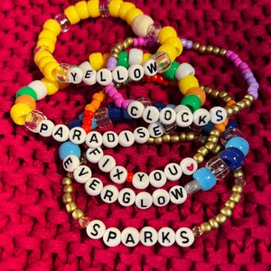 Coldplay Friendship Bracelets 6 Pack - Etsy