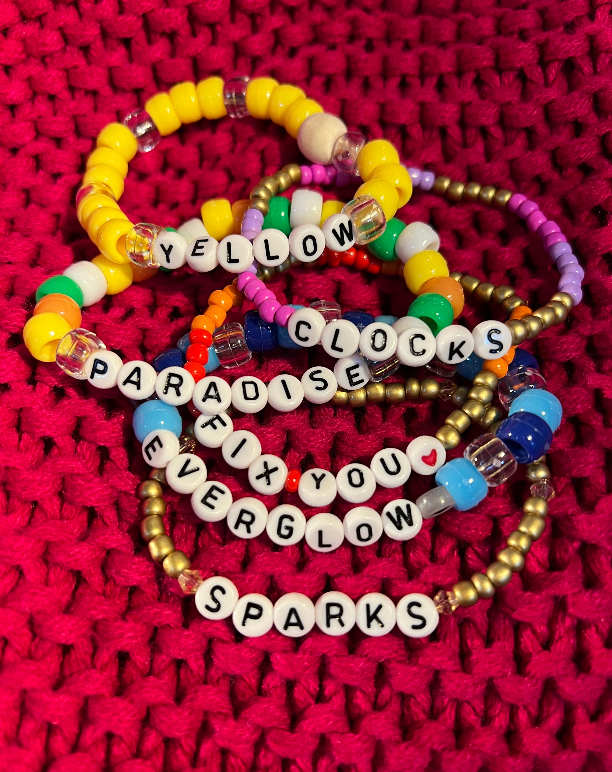 Coldplay Friendship Bracelets 6 Pack - Etsy