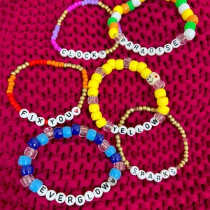Coldplay Friendship Bracelets 6 Pack - Etsy