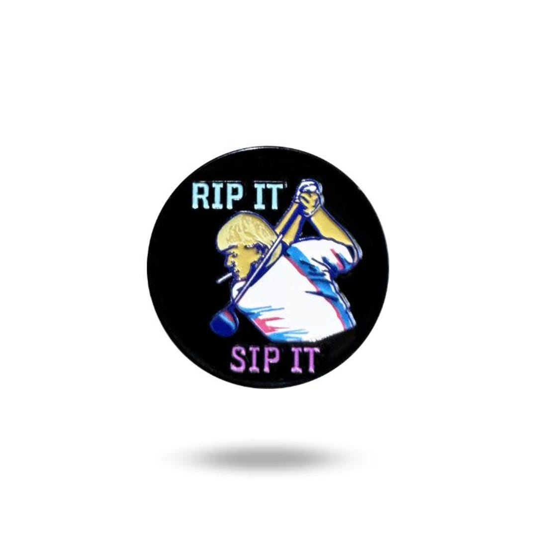 Rip It & Sip It Golf Marker - Etsy