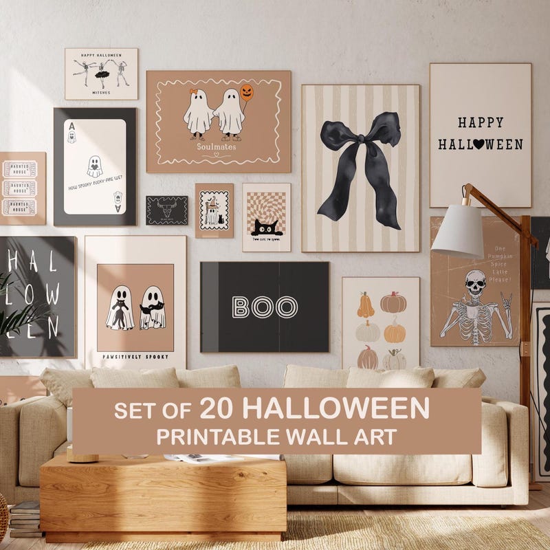 Cute Halloween Poster - Etsy