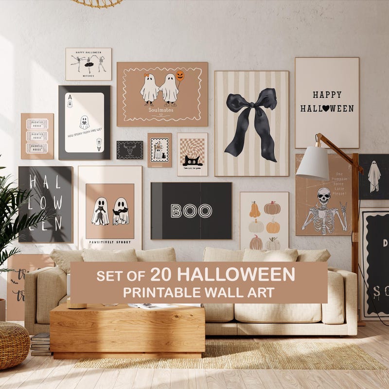 Cute Halloween Poster - Etsy