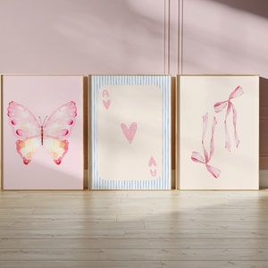 Pink and Blue Preppy Wall Art Set of 8, Coastal How Lucky Are We Print ...