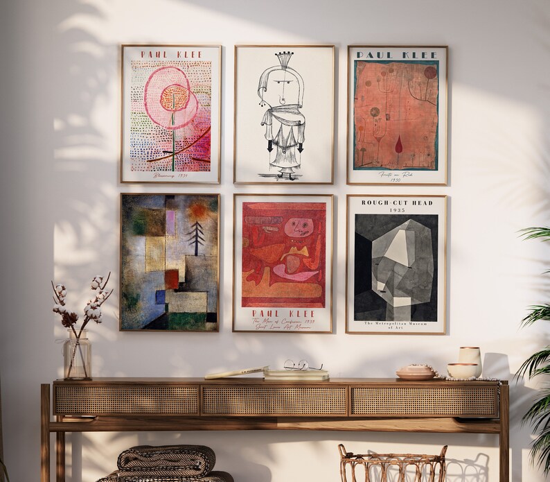 Paul Klee Set of 17 Prints, Paul Klee Art Print Bundle, Vintage Gallery ...