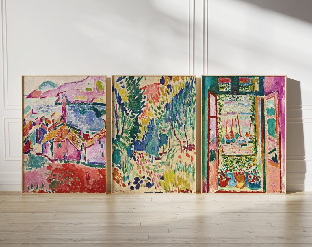 Matisse Print Set of 3 Prints, Henri Matisse Wall Art, Landscape Art ...