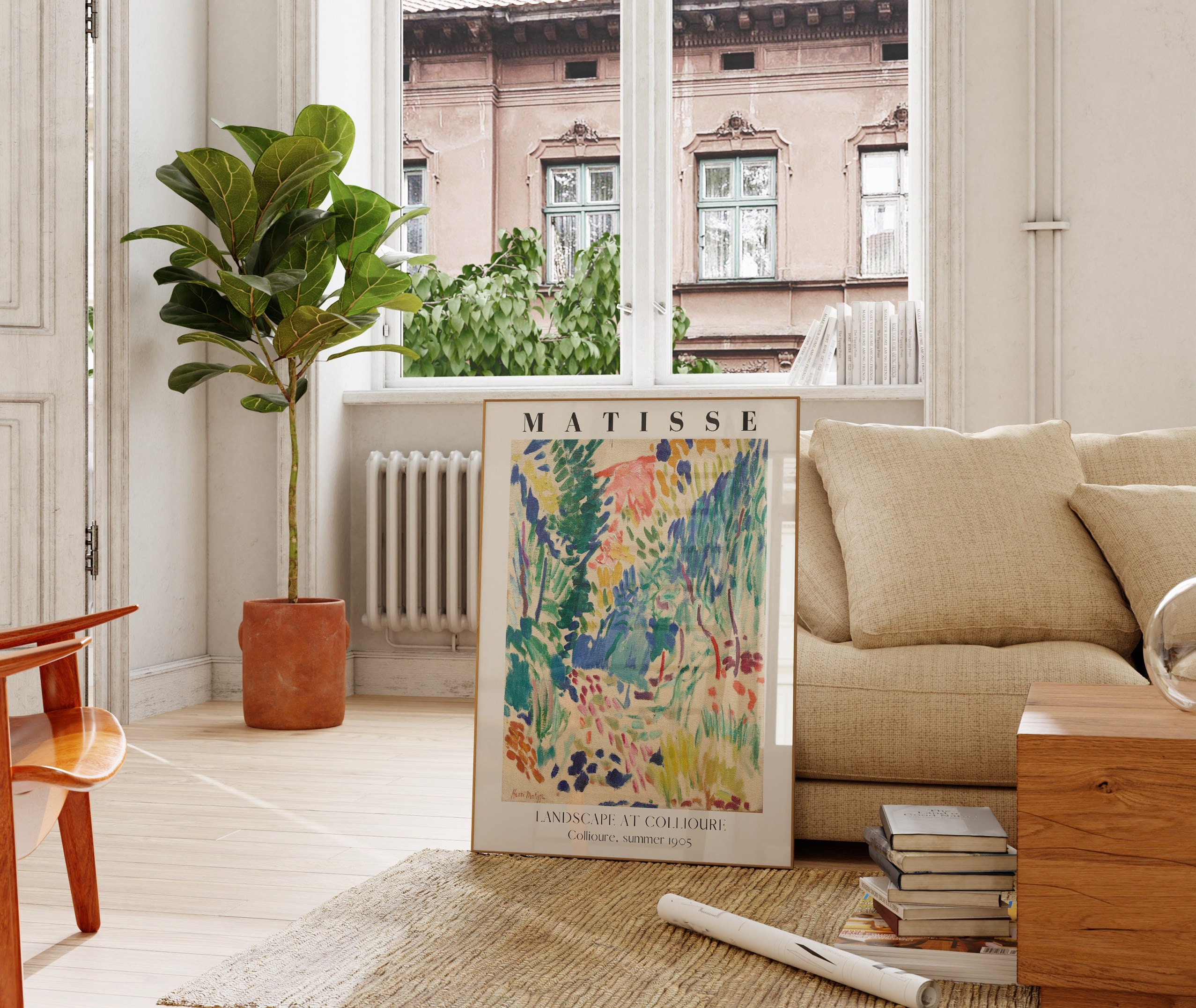 Vintage Eclectic Gallery Wall Set of 8, Colorful Printable Wall Art ...