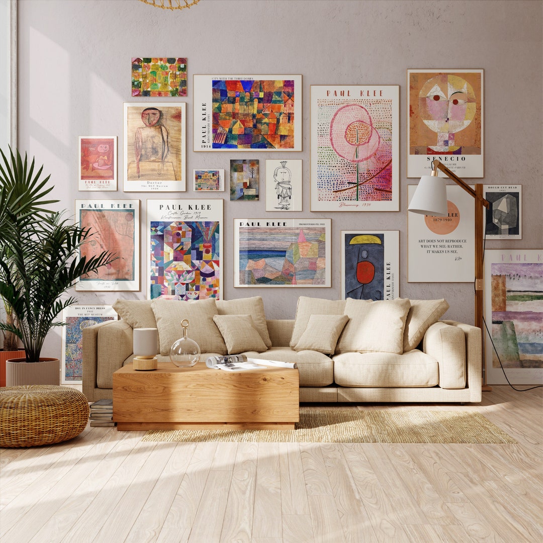 Paul Klee Set of 17 Prints, Paul Klee Art Print Bundle, Vintage Gallery ...