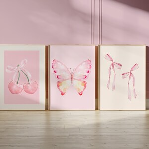 Pink and Blue Preppy Bundle Set of 20, Trendy College Apartment Decor ...