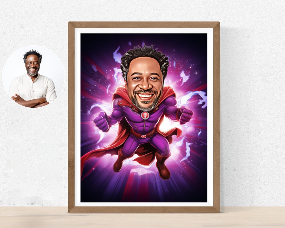 Custom Magneto Cartoon Portrait Birthday Gift Son Gift - Etsy UK