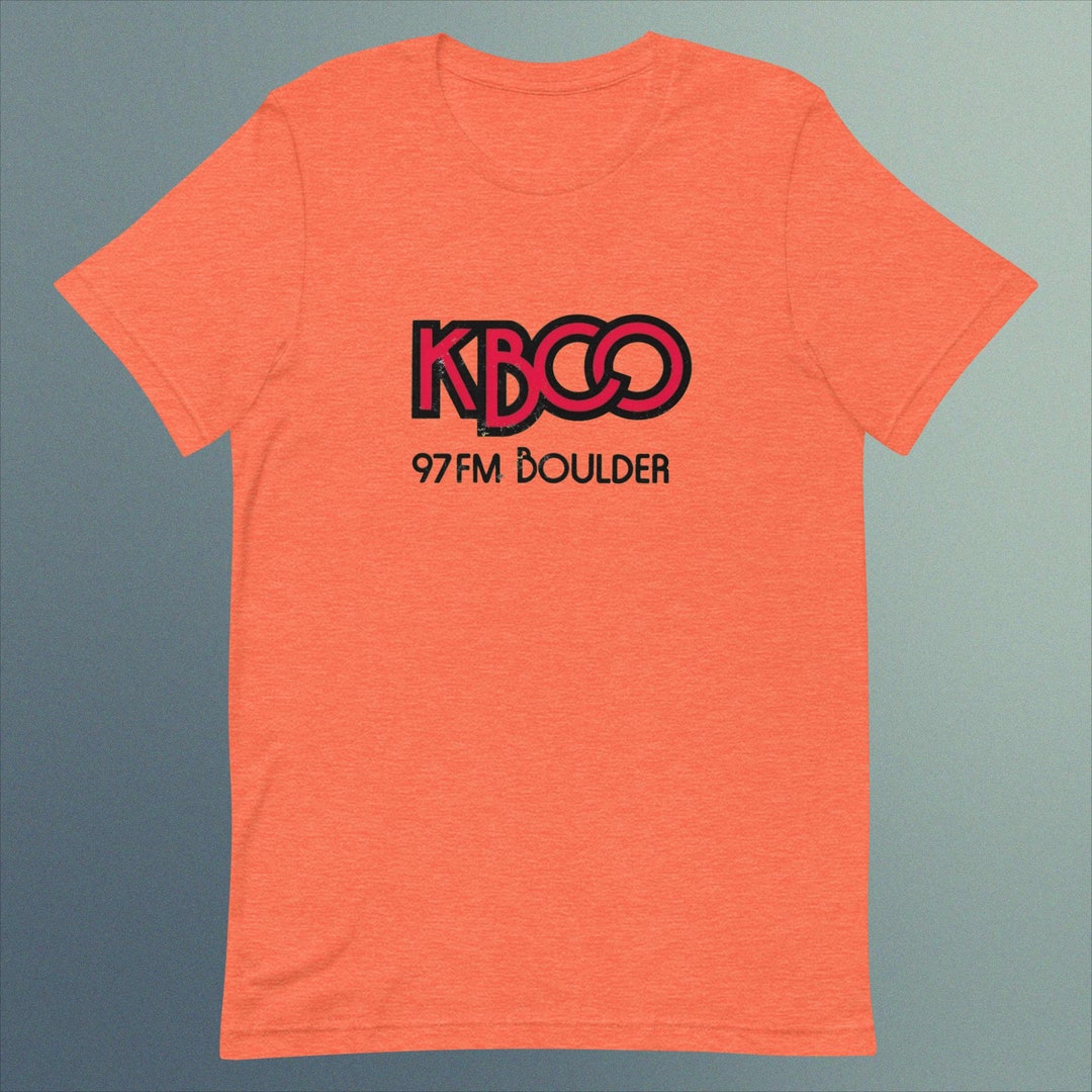 Retro KBCO 97FM Boulder Radio Station Logo Tee - Soft, Lightweight ...