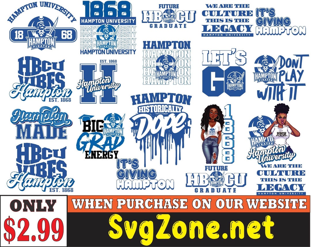 Hbcu Collection at Hampton University New Hbcu 2023 Designs - Etsy