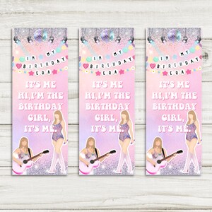Editable Scrunchie Tag, Swifty Birthday Giveaway, Instant Download ...