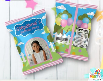 Birth-tay Chip Bag Labels, Chip Bag Label, Birthday Era Party Favors ...