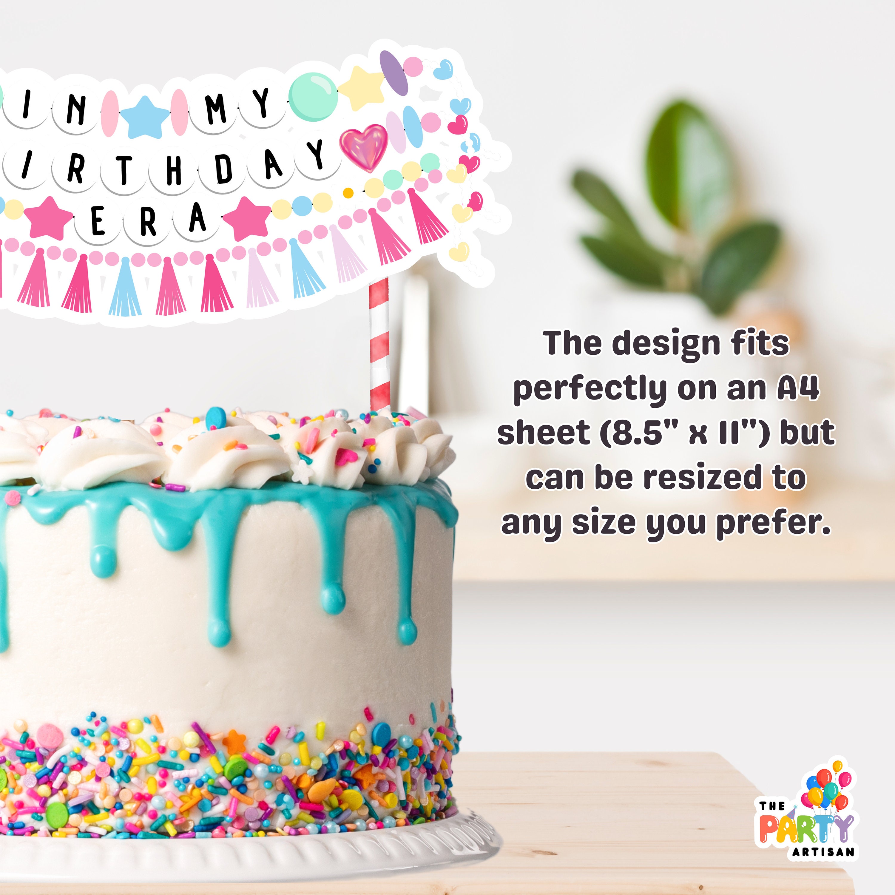 Friendship Bracelet Cake Topper - Printable Custom Birth-tay Decor ...