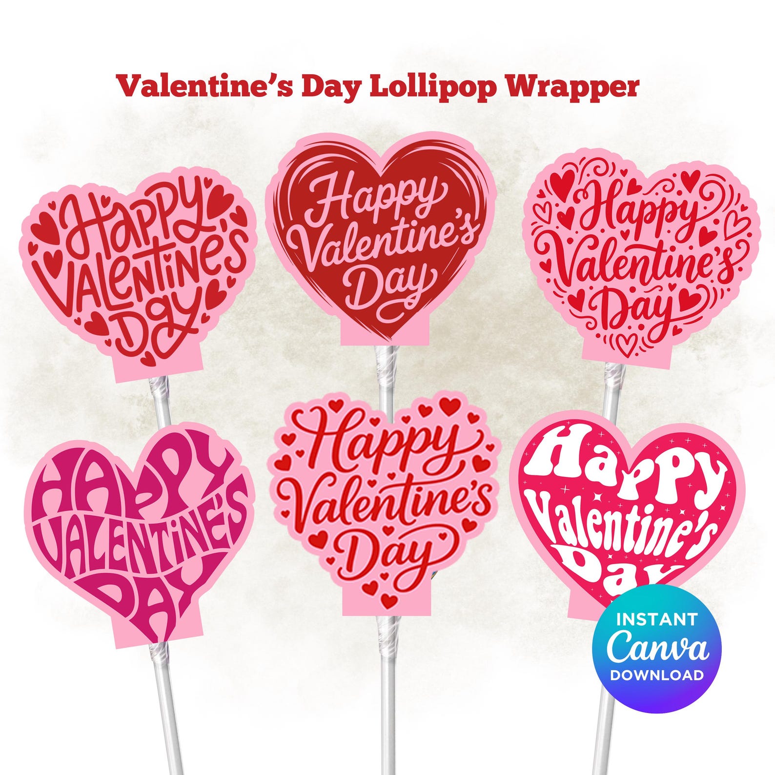 Valentine Hearts Lollipop Holder - Etsy