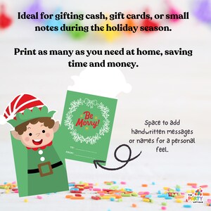 Christmas Elf Money Envelope, Money Gift Ideas, Cash Gift Ideas ...