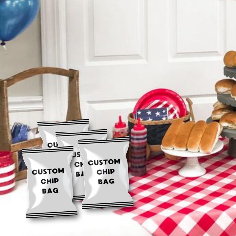 Custom Chip Bag Wrapper – Personalized Party Favor – Any Theme - Etsy