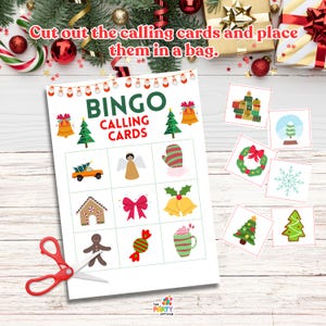 Christmas Bingo Printable, Family Reunion Games, Christmas Countdown ...
