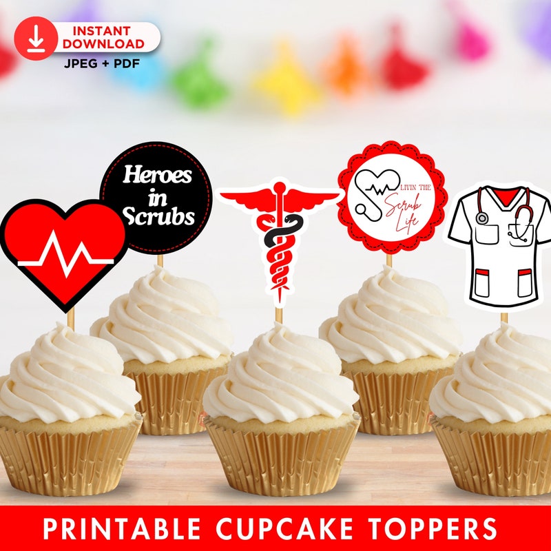 Nurse Cupcake Topper - Etsy