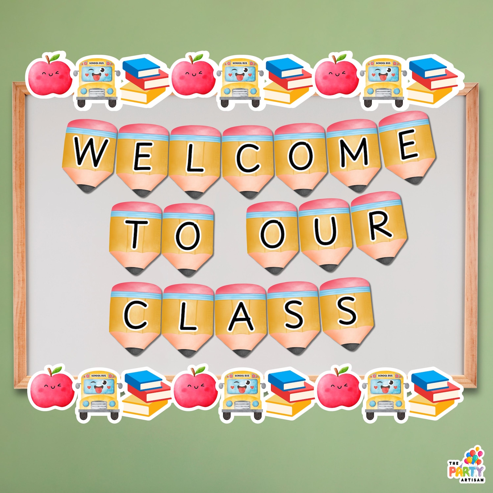 School Theme Printable Banner, First Day of School, Welcome Back to ...