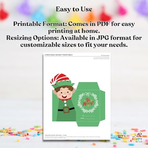 Christmas Elf Money Envelope, Money Gift Ideas, Cash Gift Ideas ...