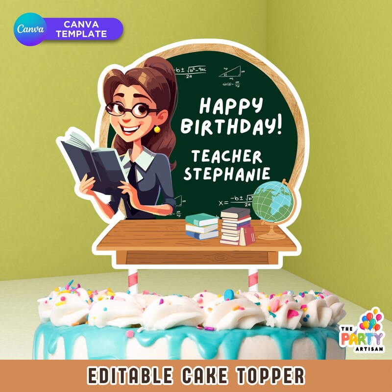 Teachers Day Cake Toppers - Etsy