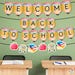 School Theme Printable Banner, First Day of School, Welcome Back to ...