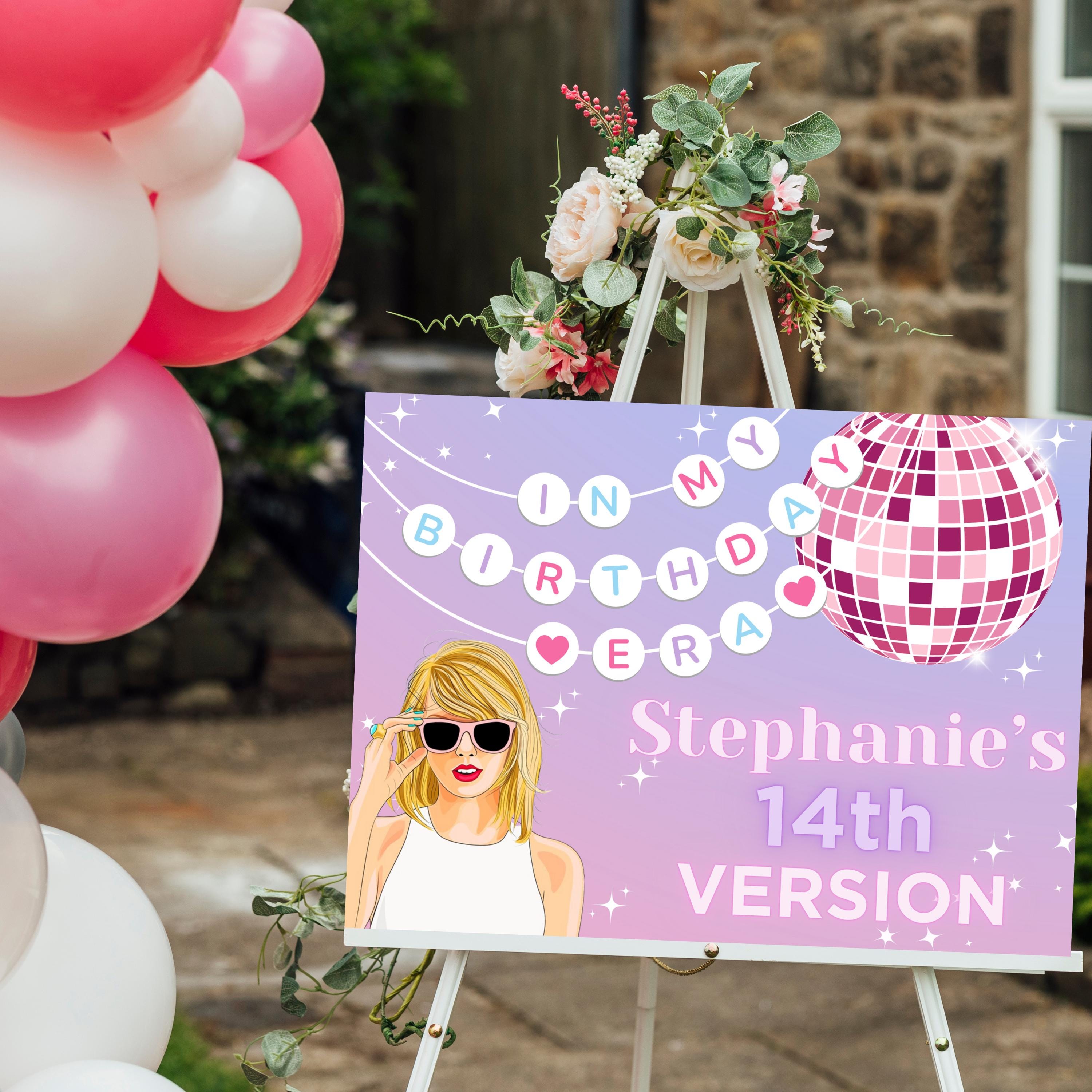 Custom Welcome Sign, Swiftie Party Sign, Eras Birthday Decor, Taylor ...