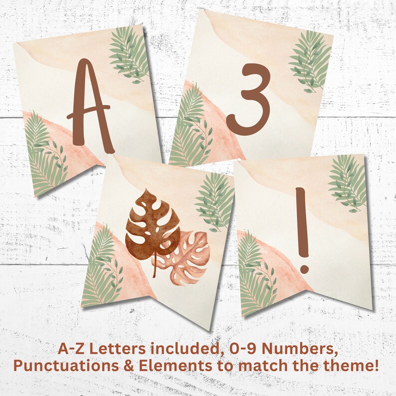 Boho Chic Birthday Banner, PRINTABLE, Happy Birthday Banner, Rainbow ...