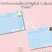 2024 Personalized Daisy Calendar 2024 Monthly Planner Landscape Monthly ...