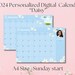 2024 Personalized Daisy Calendar 2024 Monthly Planner Landscape Monthly ...
