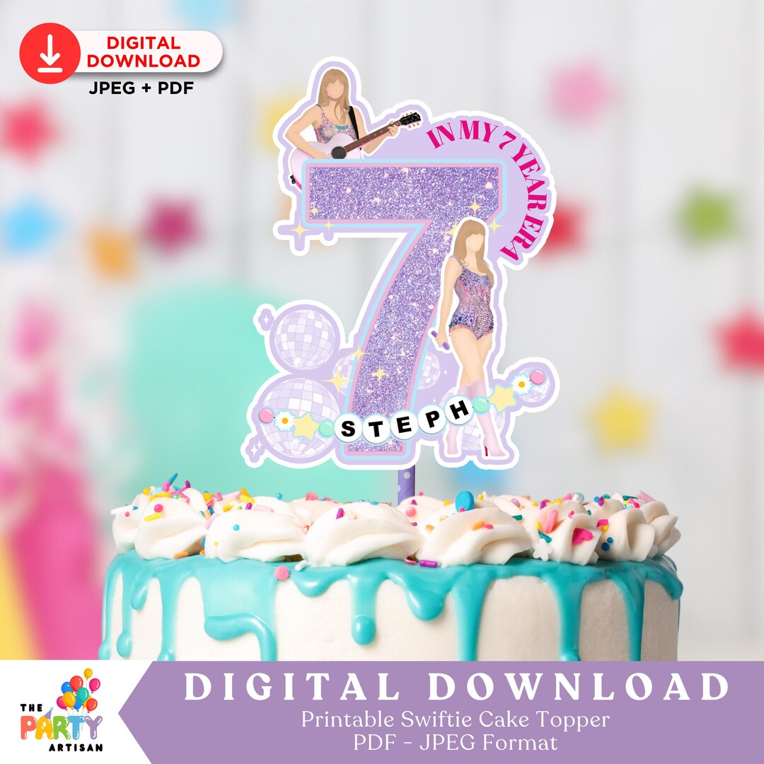 Swifty Cake Decor, T Swift Birthday Party, Swifty Party Theme, Eras ...
