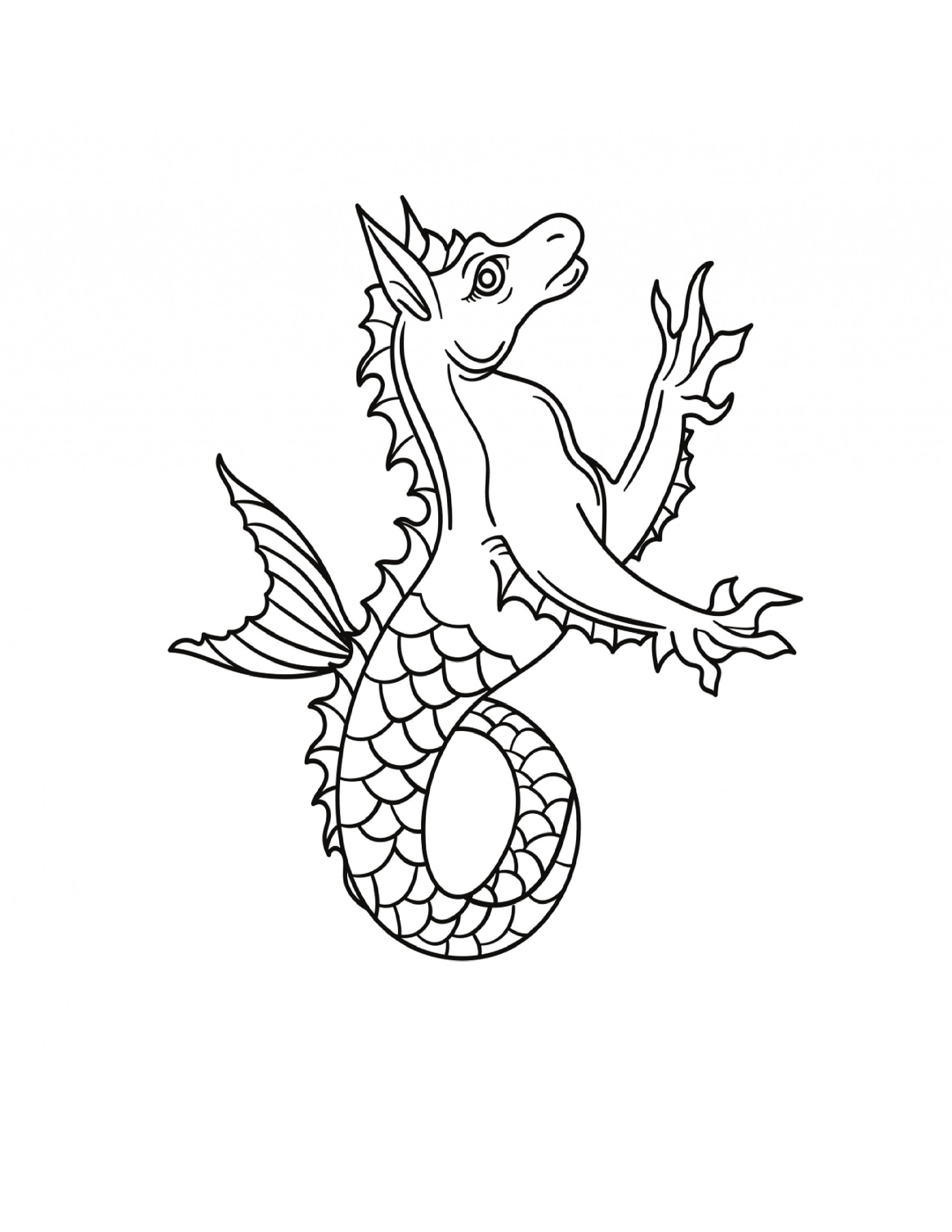 10 Printable Dragons Colouring Pages - Etsy