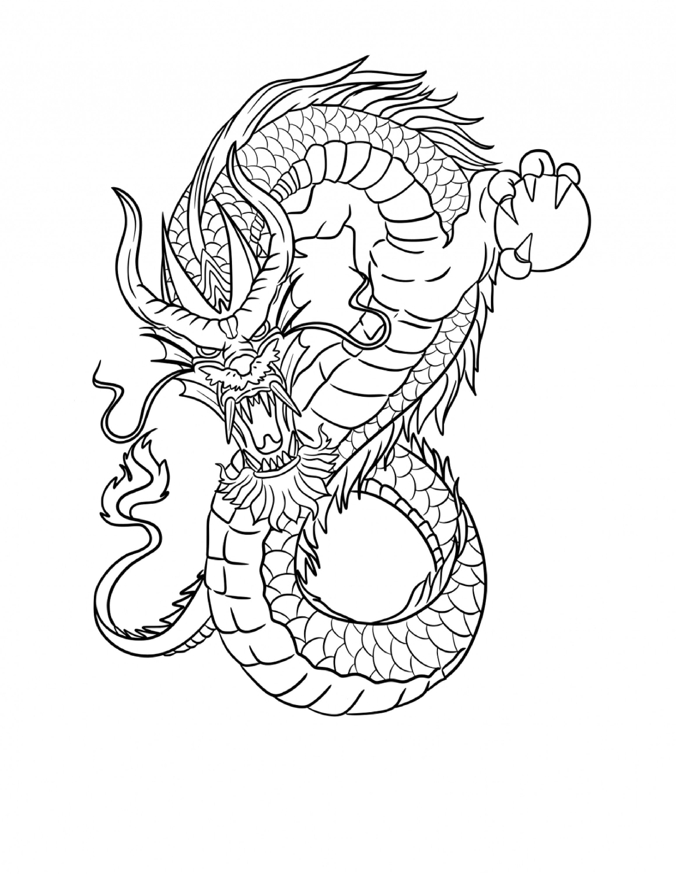 10 Printable Dragons Colouring Pages - Etsy