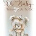 Newborn Baby Card, Teddy Bear, Printable Gift (digital Download) - Etsy