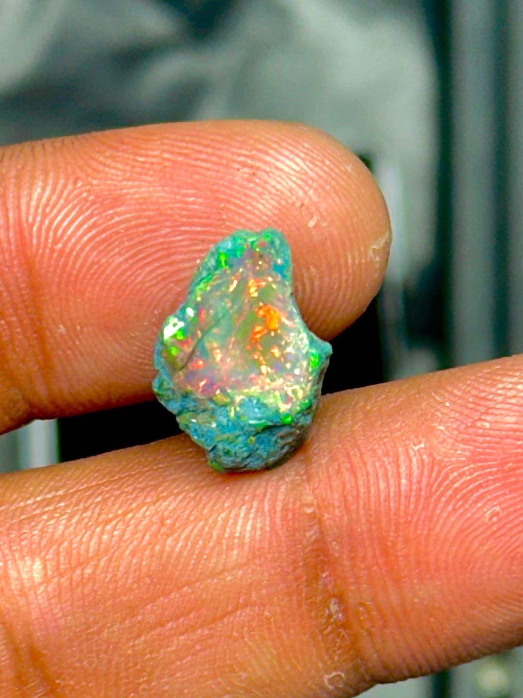 Raw Ethiopian Black Opal 15x10mm 4ct Rough Opal Gemstone for Jewelry ...