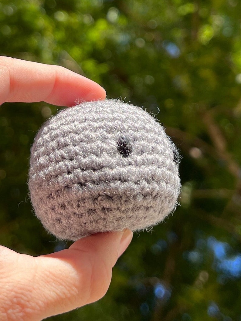 Mini Rock Plush - Crochet Amigurumi Animal Decoration - Etsy