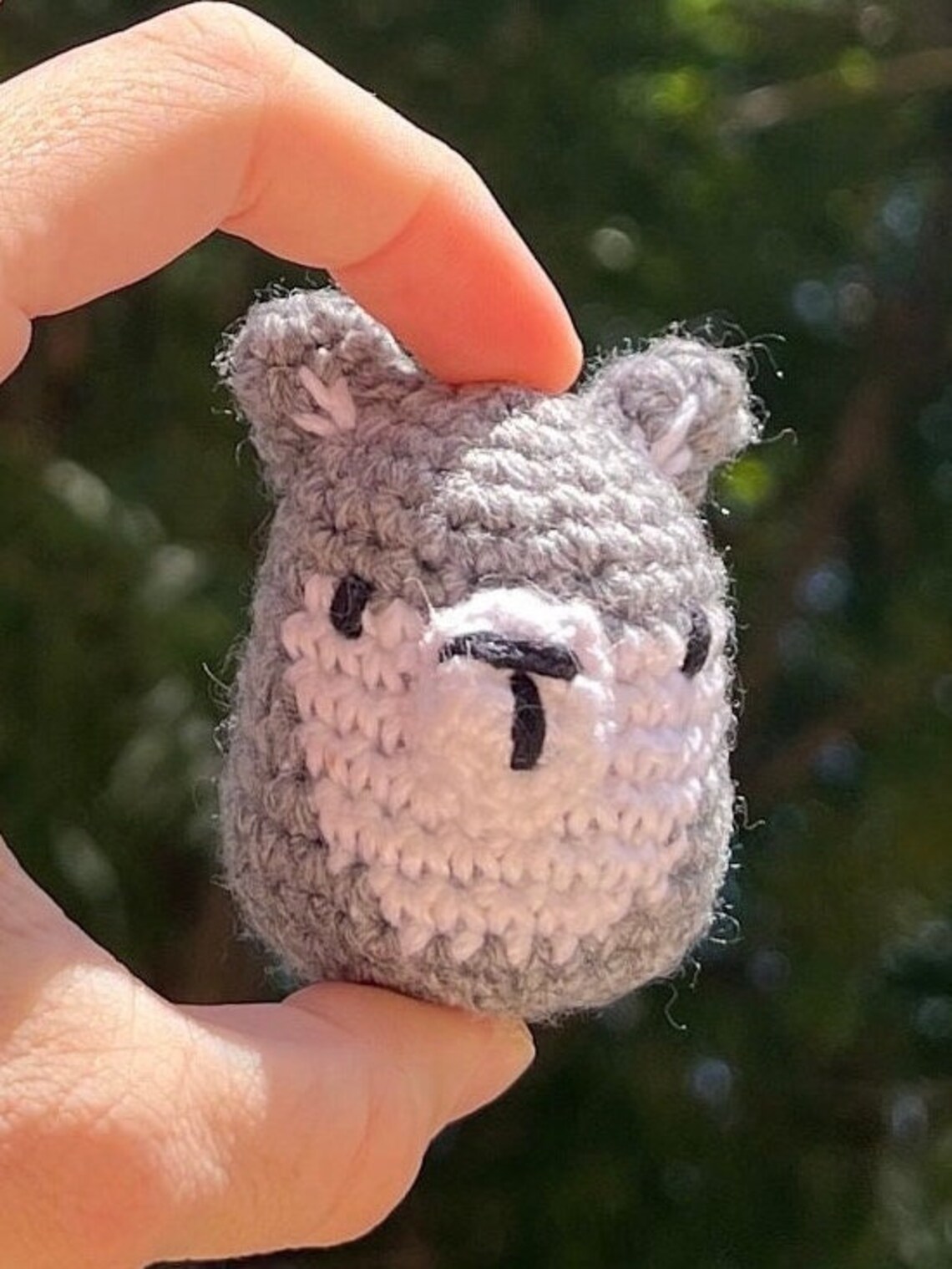 Mini Wolf Plush Crochet Wolf Amigurumi Animal Personalized Custom ...