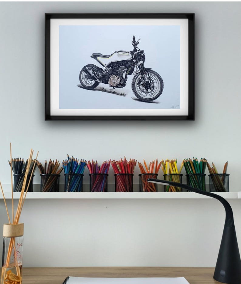 Custom Motorcycle Illustration/drawing - Etsy