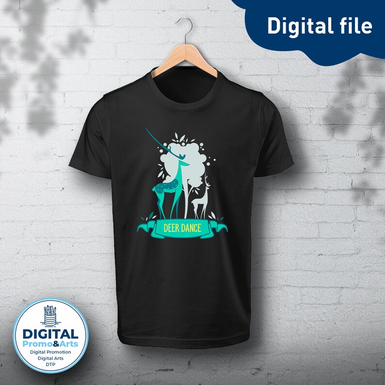 Deer Dance. Digital File. Digital Download (svg, Pdf, Eps, Png ...