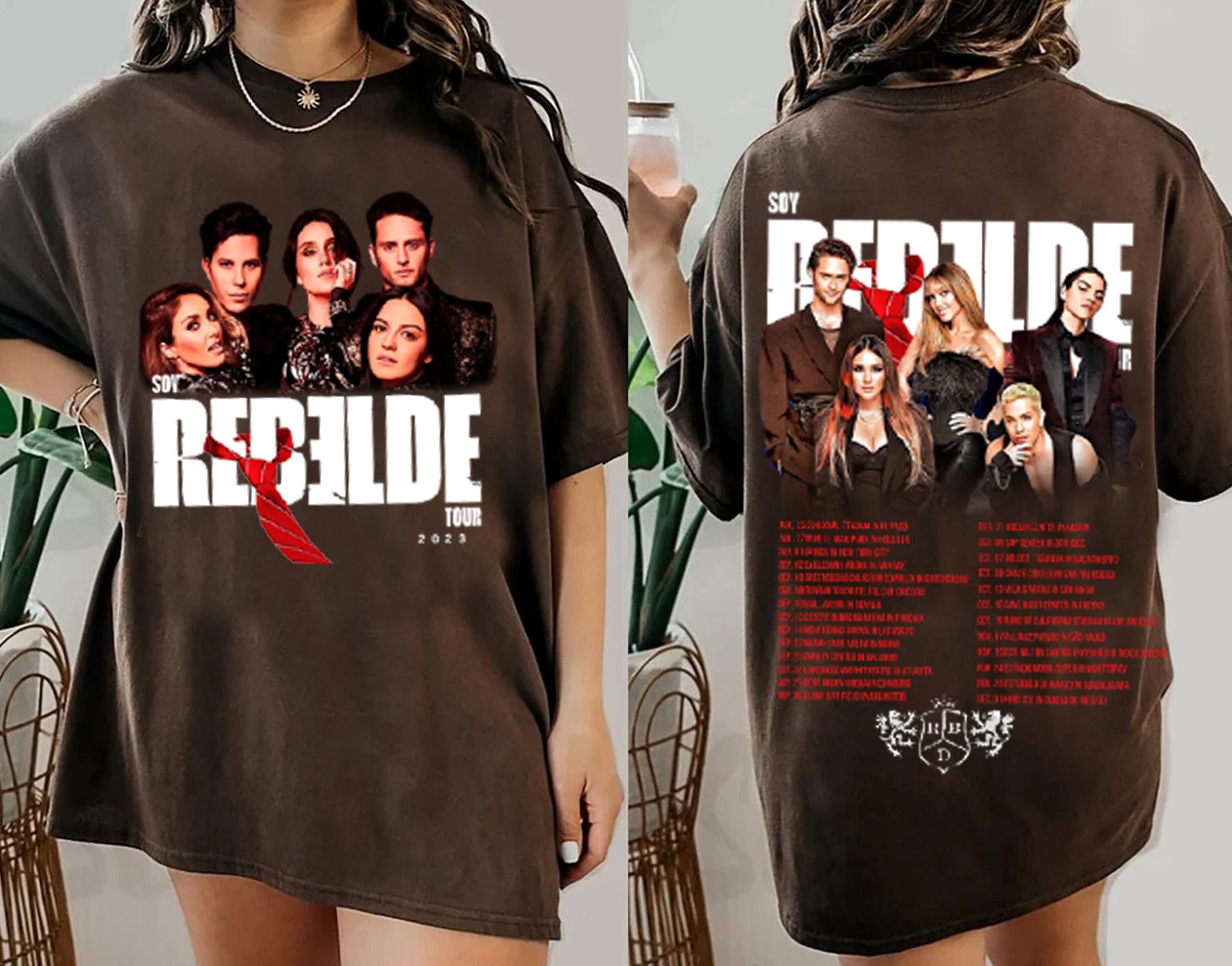 RBD Touring Shirt, RBD Concert Shirt, Shirt, Mexican Shirt Men, Spanish ...