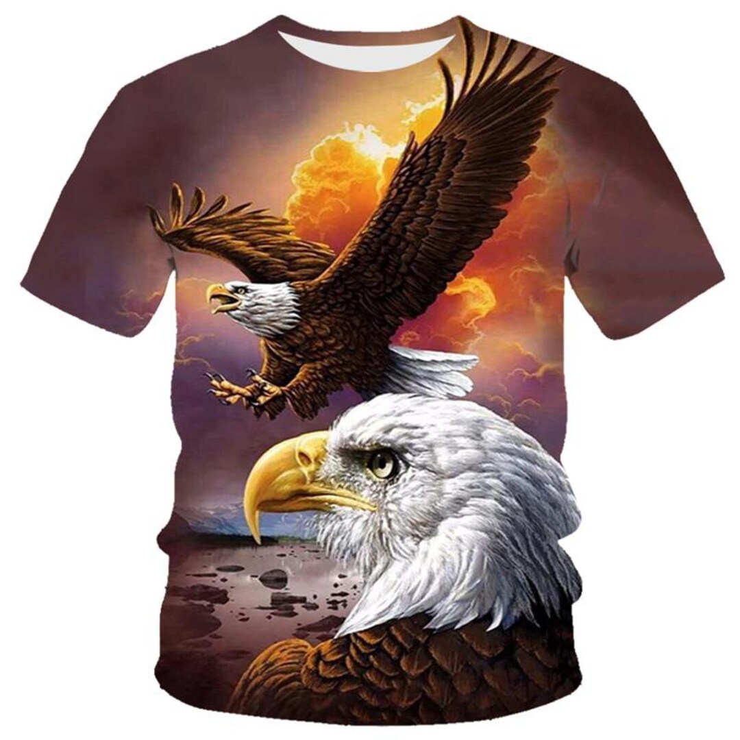 Eagle Shirt Custom Printed T-shirts Gifts Shirt - Etsy