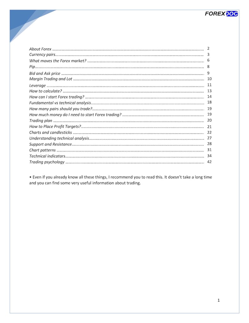 Complete Forex Trading Guide (228 Pages) | Learn Forex Trading - Etsy