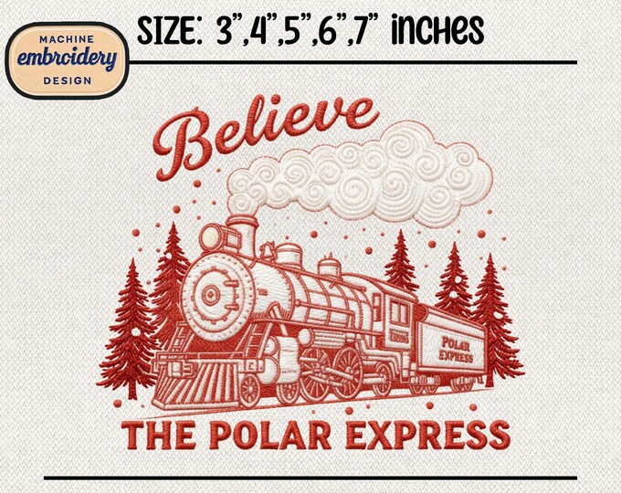 Christmas Believe Machine Embroidery Designs, the Polar Express ...